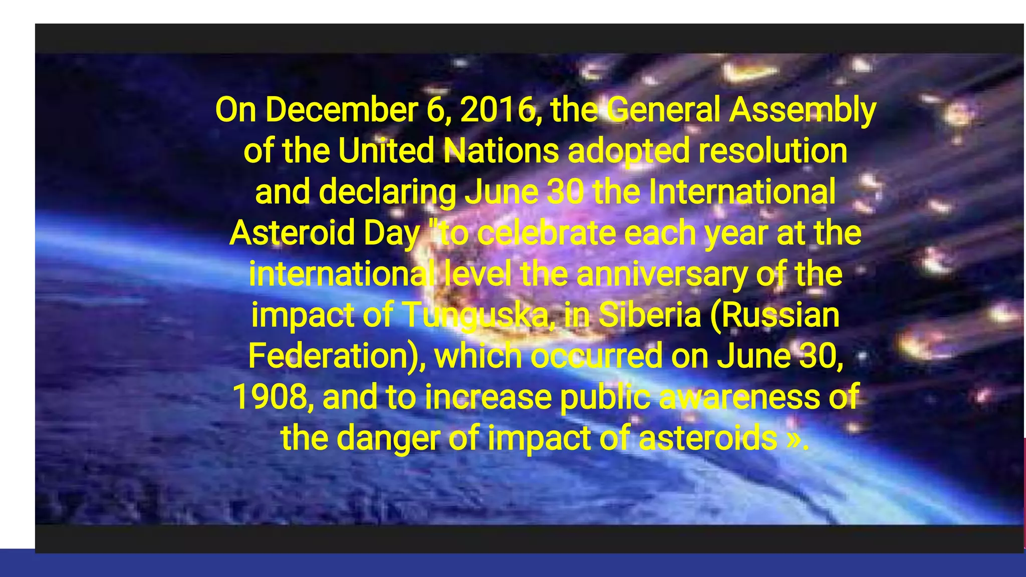 International day of the asteroid | PPTX