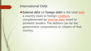 International debt problem | PPTX