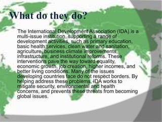 International development association | PPTX