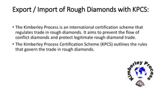 International diamond trade with dubai | PPT