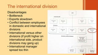 International dimensions of organizational structures | PPSX | Large ...