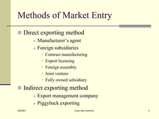 International distribution | PPT