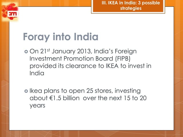 IKEA's Distribution Strategy in India | PPTX | Logistics and ...