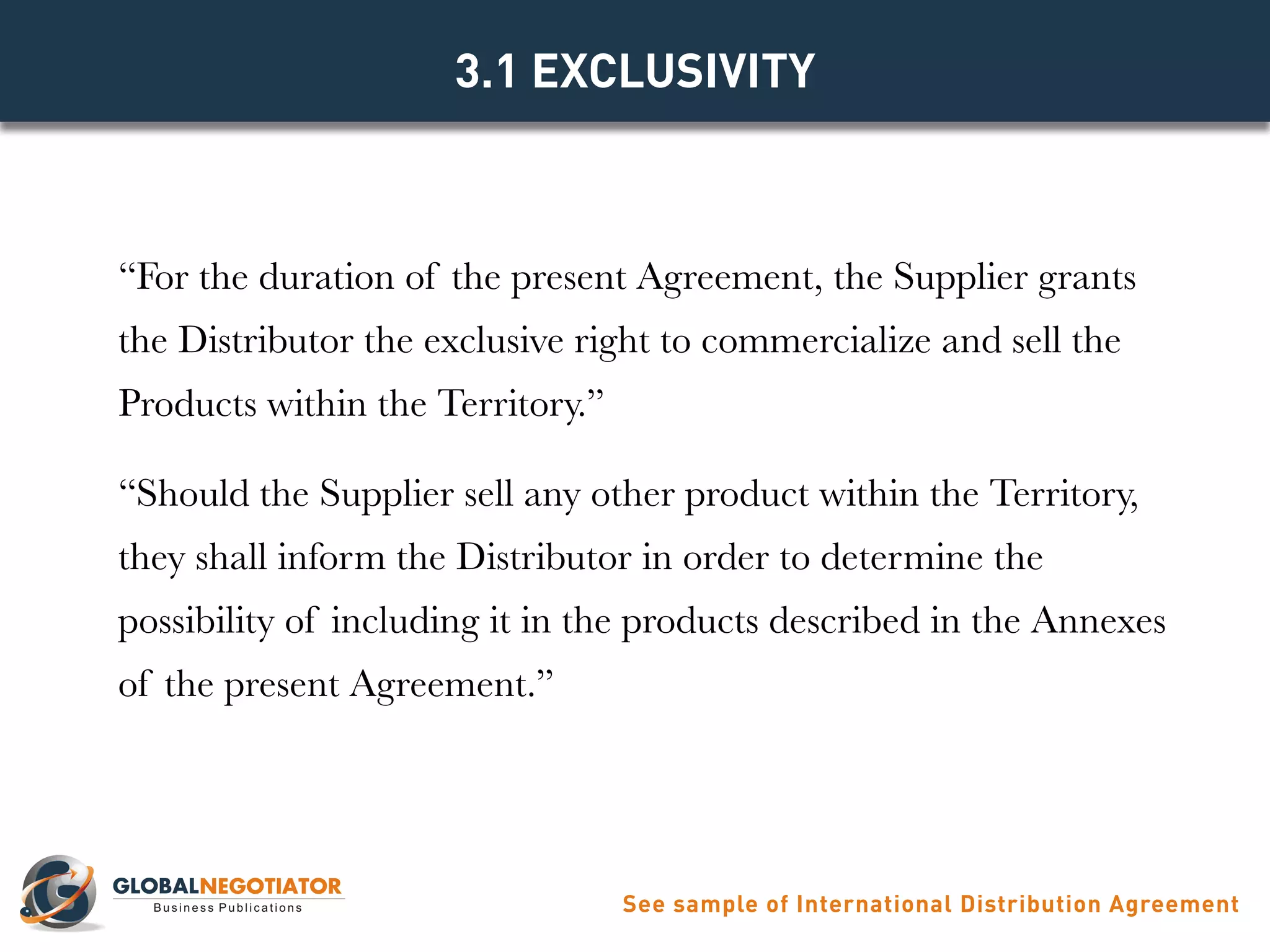 INTERNATIONAL DISTRIBUTION AGREEMENT TEMPLATE | PDF