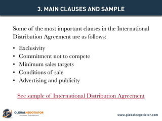 INTERNATIONAL DISTRIBUTION AGREEMENT TEMPLATE | PPT