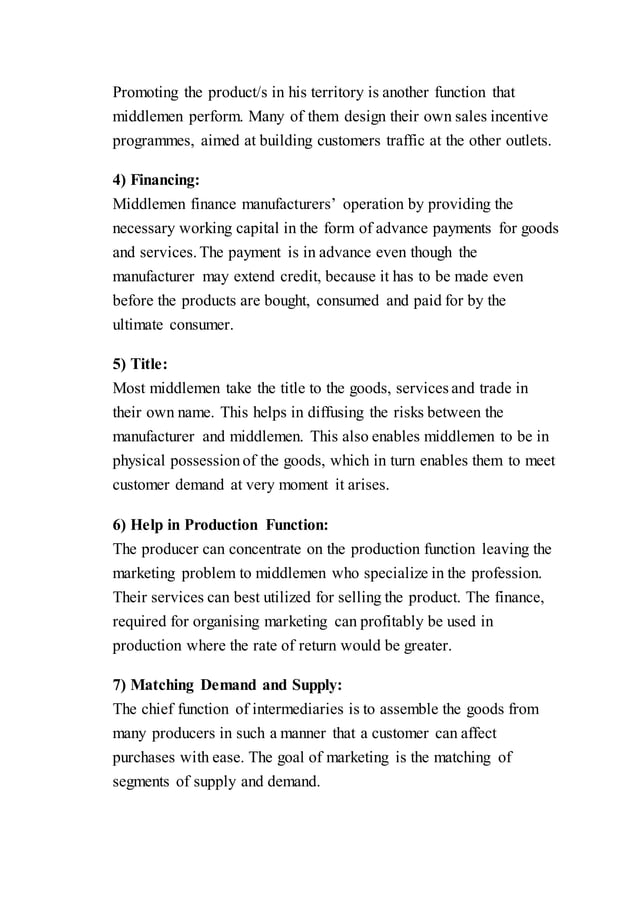 International distribution channel functions SIDDANNA M BALAPGOL | DOCX