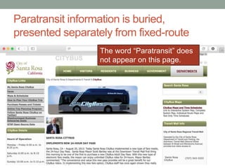 Paratransit: Not 2nd Class Information | PPT