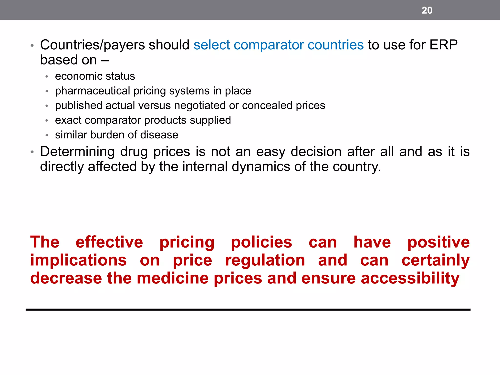 International drug pricing policies | PPTX