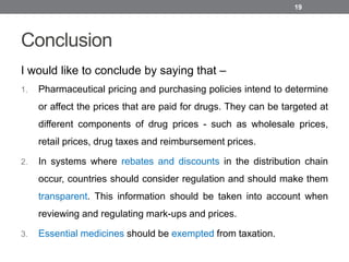 International drug pricing policies | PPTX
