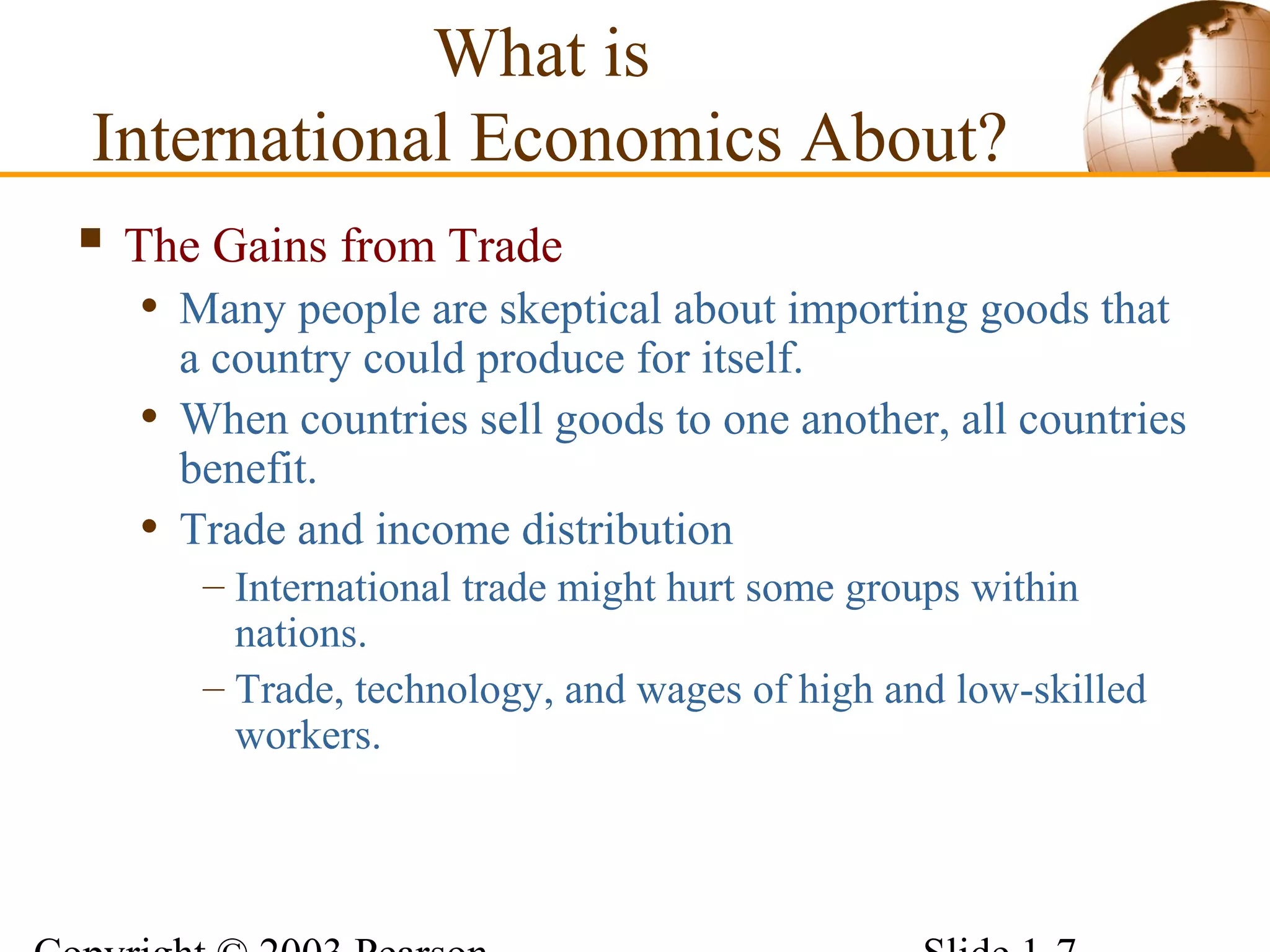 International economic ch01 | PPT