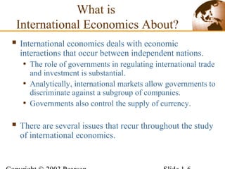 International economic ch01 | PPT