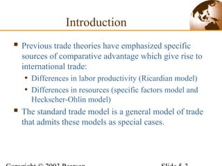International economic ch05 | PPT