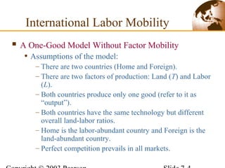 International economic ch07 | PPT