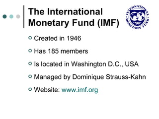 International Economic Institutions | PPT