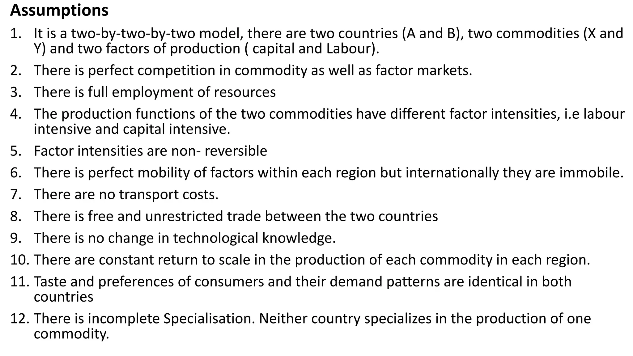 HO THEORY MODERN THEORY OF INTERNATIONAL TRADE | PPTX