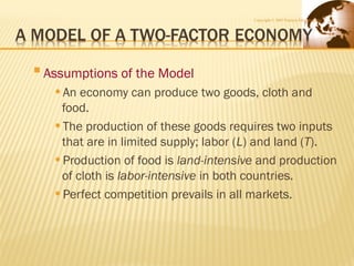 international economics Chapter 4- Resources and Trade: The Heckscher-Ohlin Model | PPT