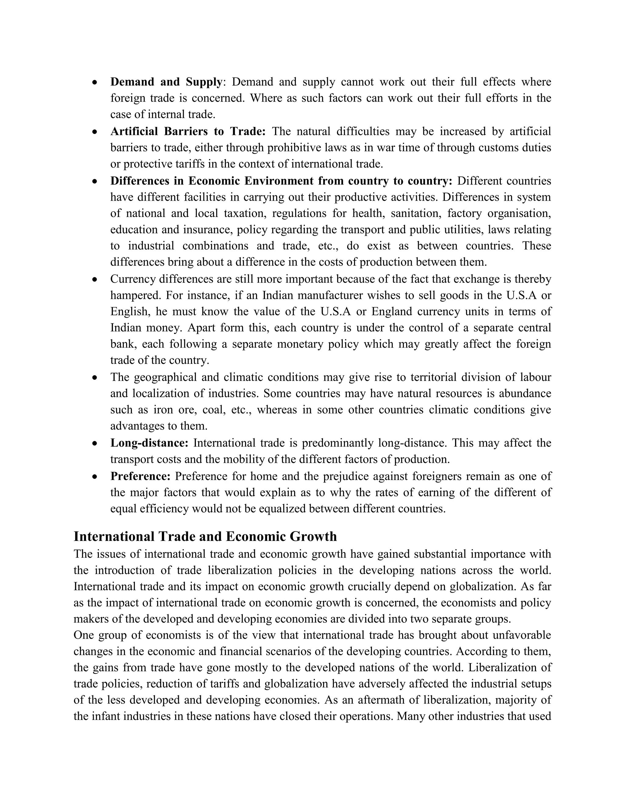 International economics notes | DOCX