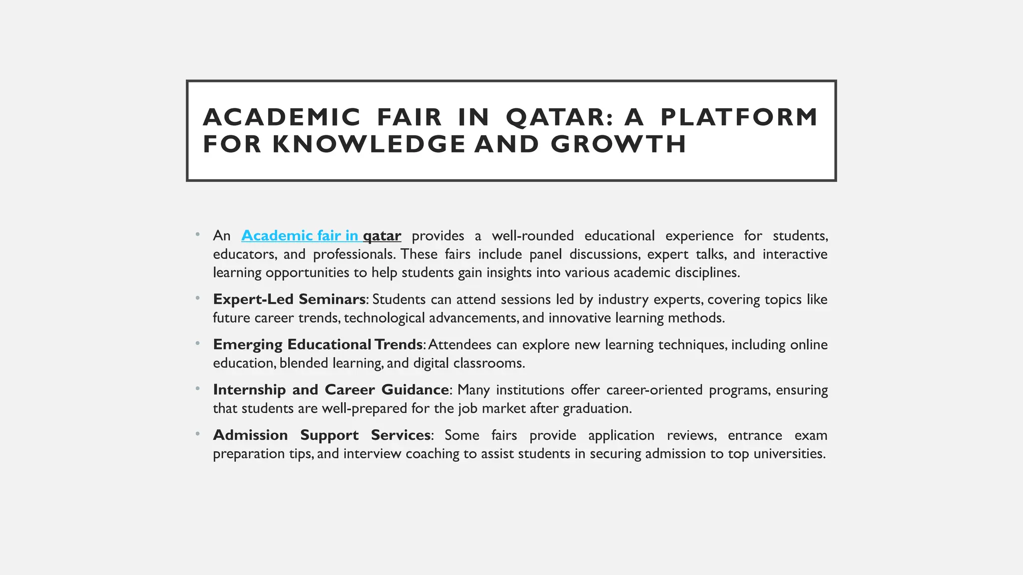 International Education Fair in Qatar A Gateway to Global Learning.pptx