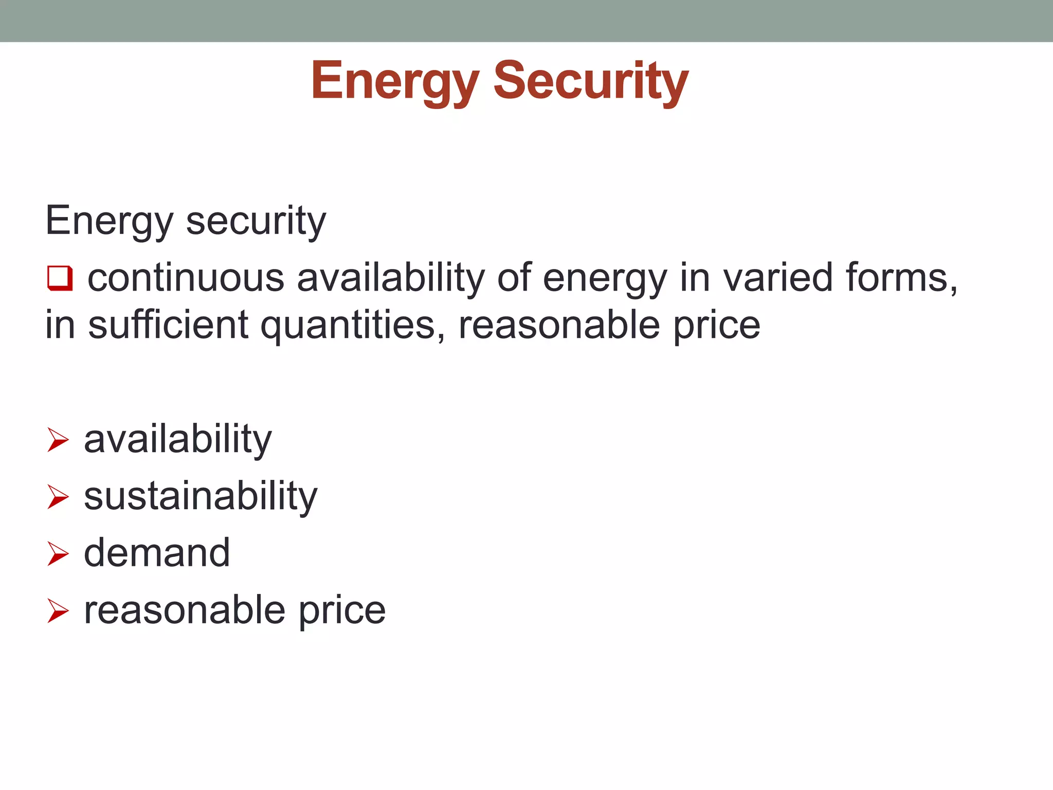 International Energy Security | PPTX