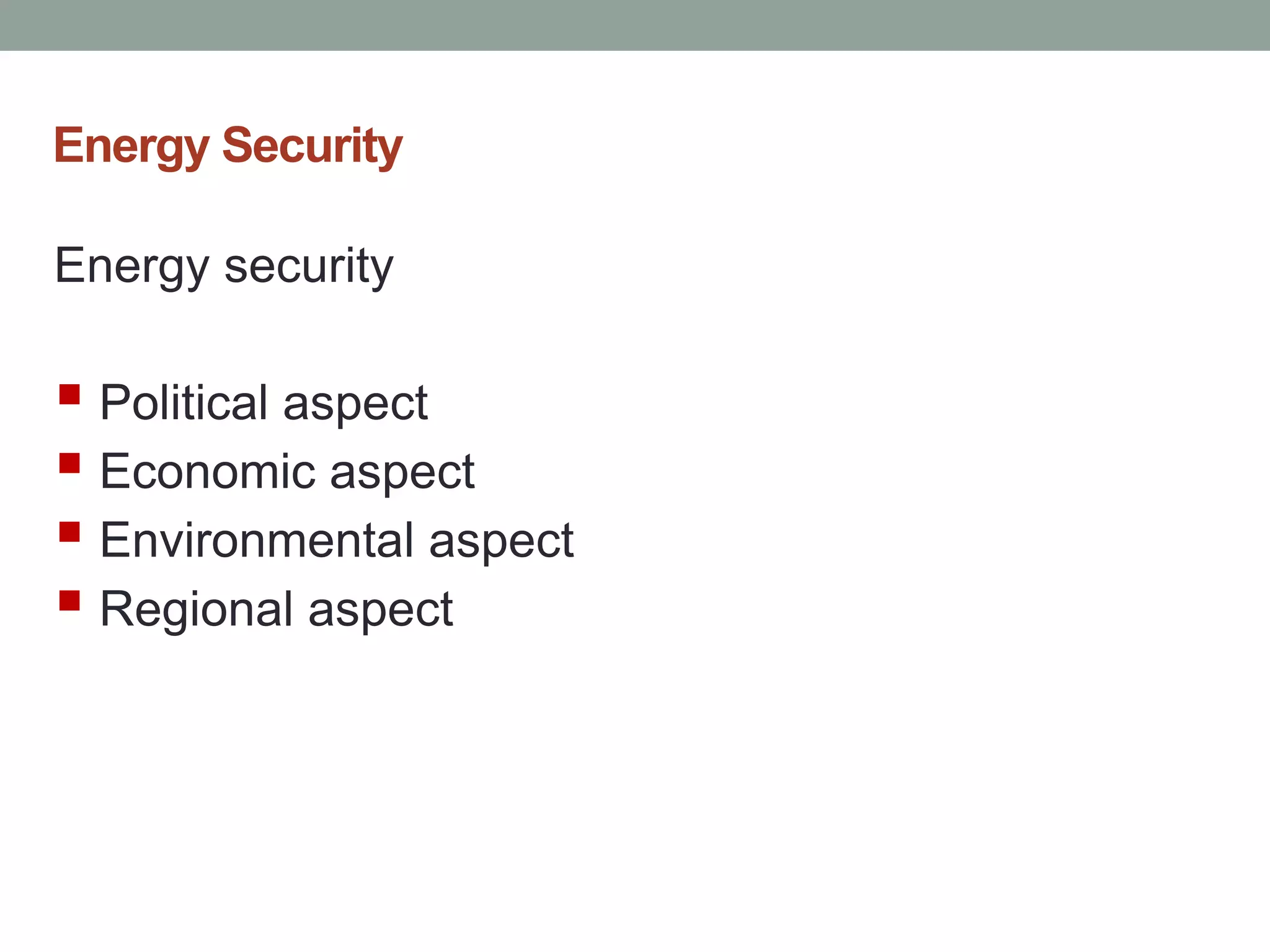 International Energy Security | PPTX