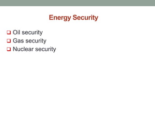 International Energy Security | PPTX