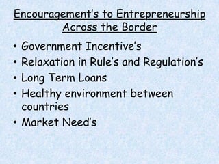 International entrepreneurship | PPTX