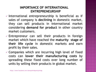 International entrepreneurship | PPTX