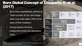 International entrepreneurship - 2 - Born Global | PPTX