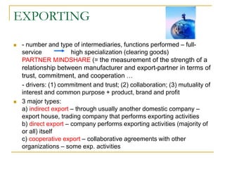 International entry modes | PPT