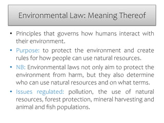INTERNATIONAL ENVIRONMENTAL LAW FOR .pptx