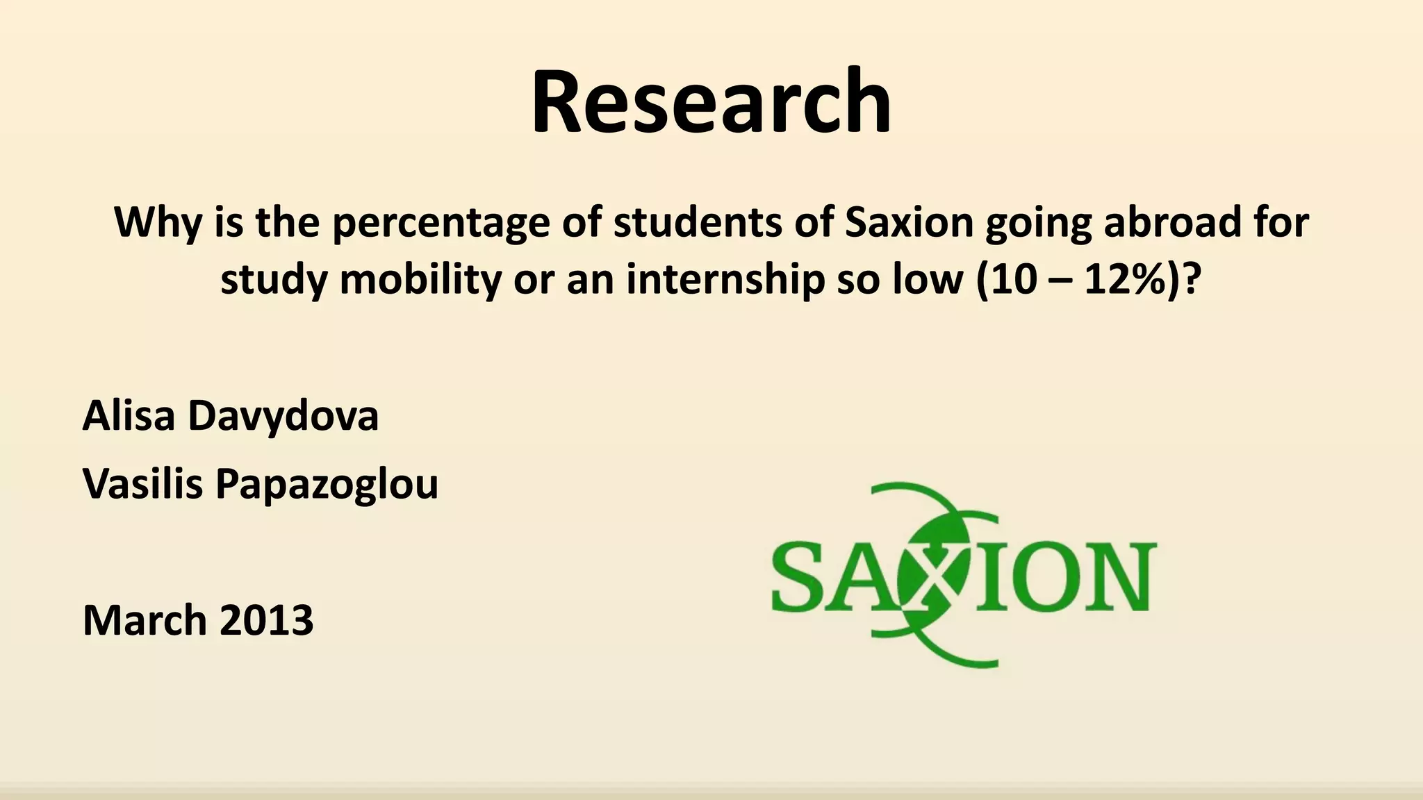 International student projects: some practical experiences | PPTX ...