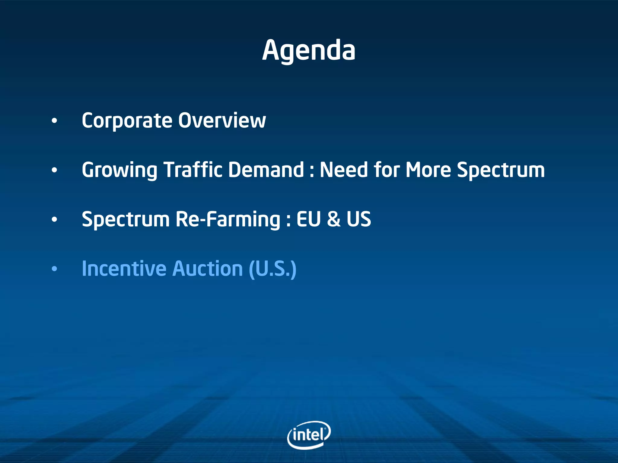 Intel's International Experience of Frequency Refarming for Mobile Broadband | PPT