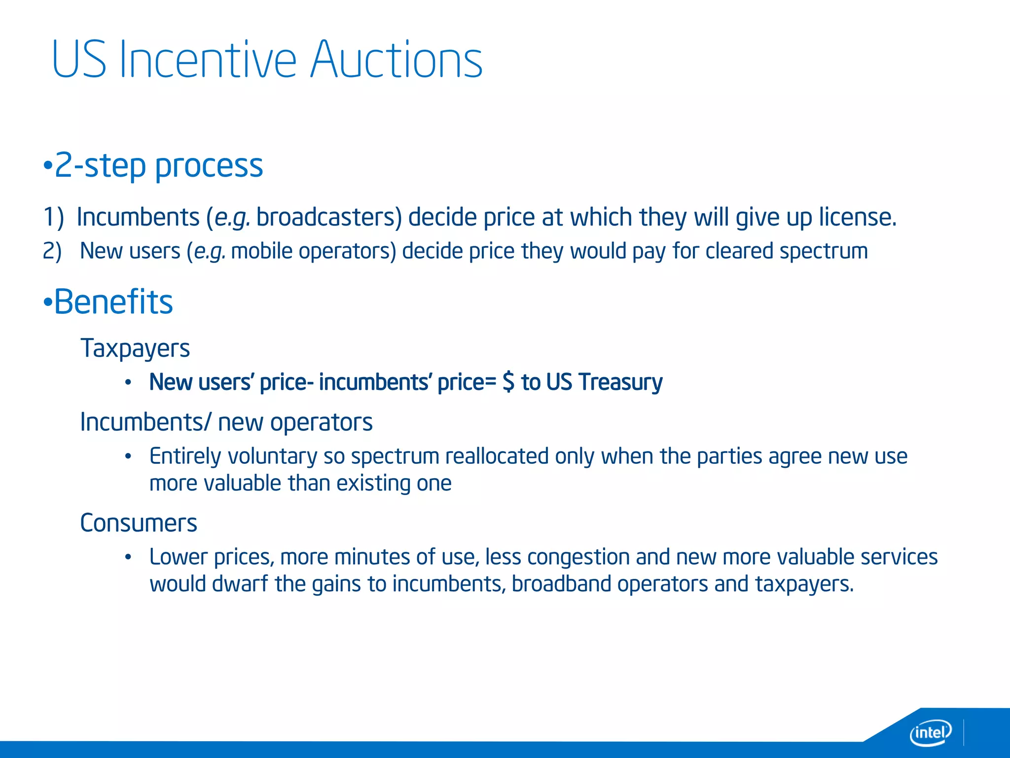 Intel's International Experience of Frequency Refarming for Mobile Broadband | PPT