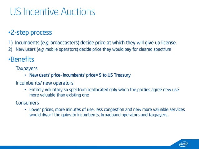 Intel's International Experience of Frequency Refarming for Mobile ...