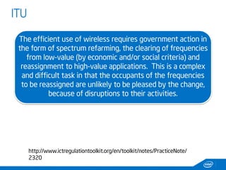 Intel's International Experience of Frequency Refarming for Mobile ...