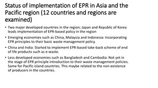 International Experience to Better Finance EPR Systems | PPT