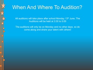 International Festival - Presentation For Auditions | PPT
