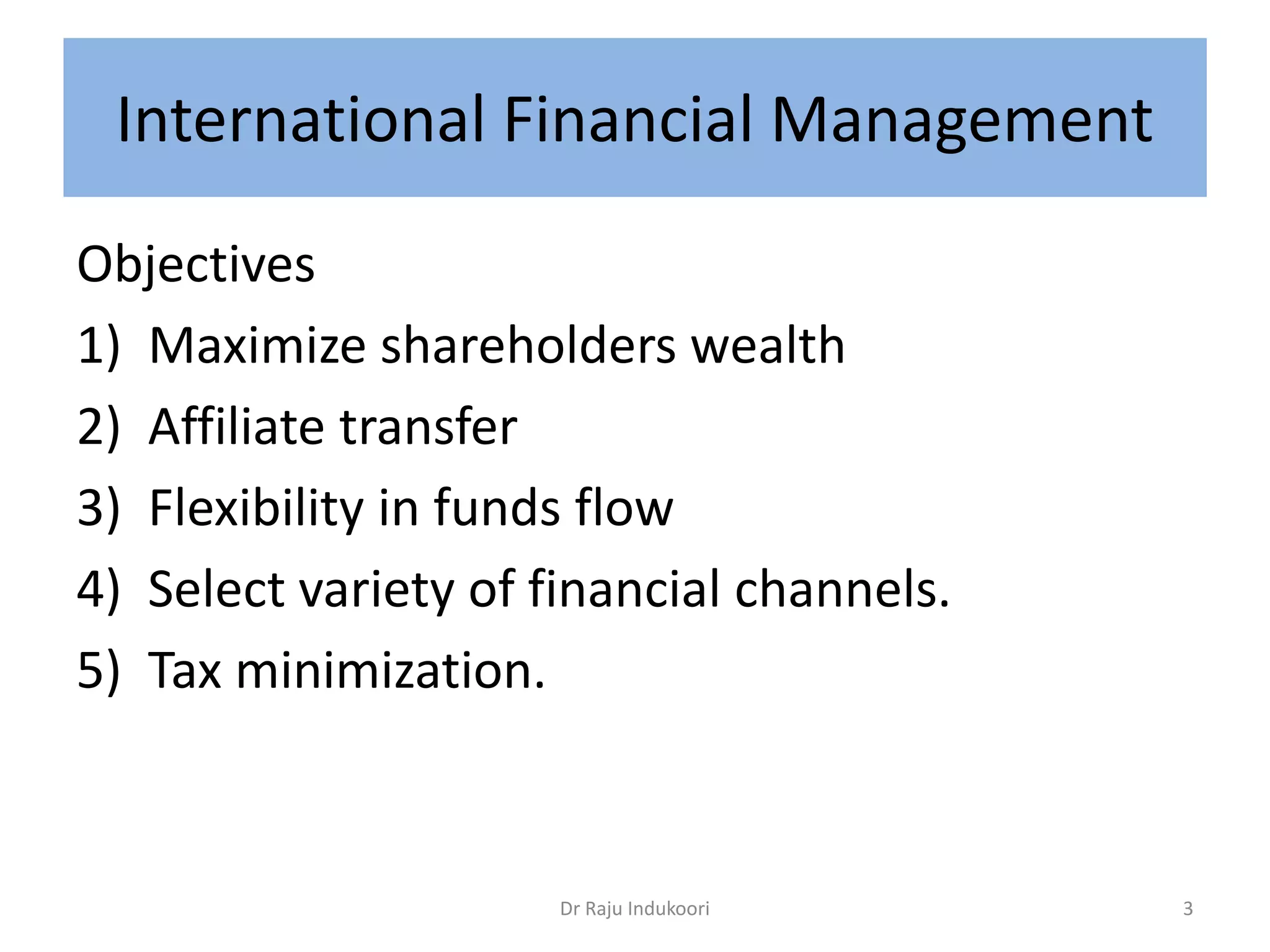 International Finance | PPTX