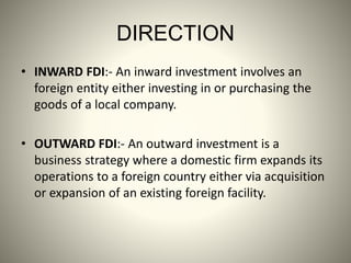 Foreign Direct Investment | PPT