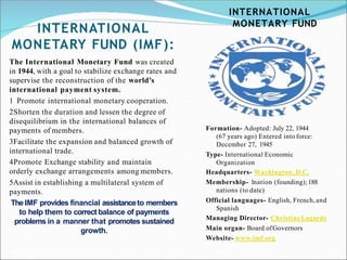 Internationalfinancialinstitutions | PPTX