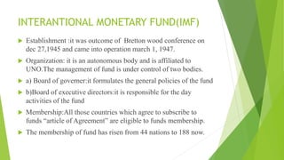 International financial institutions | PPTX