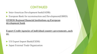 International financial institutions | PPTX