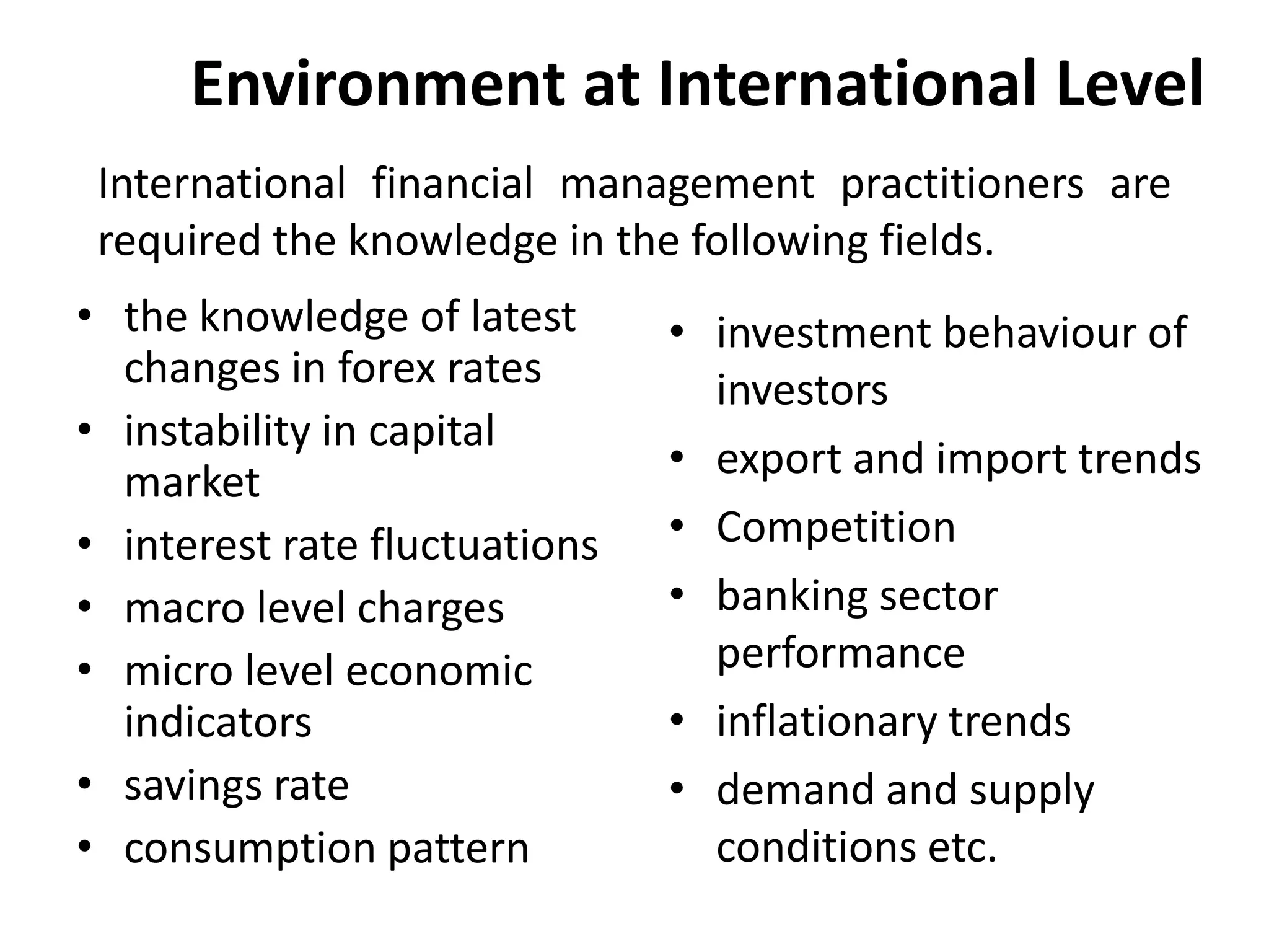 International financial management | PPTX