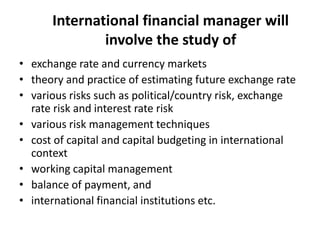 International financial management | PPTX