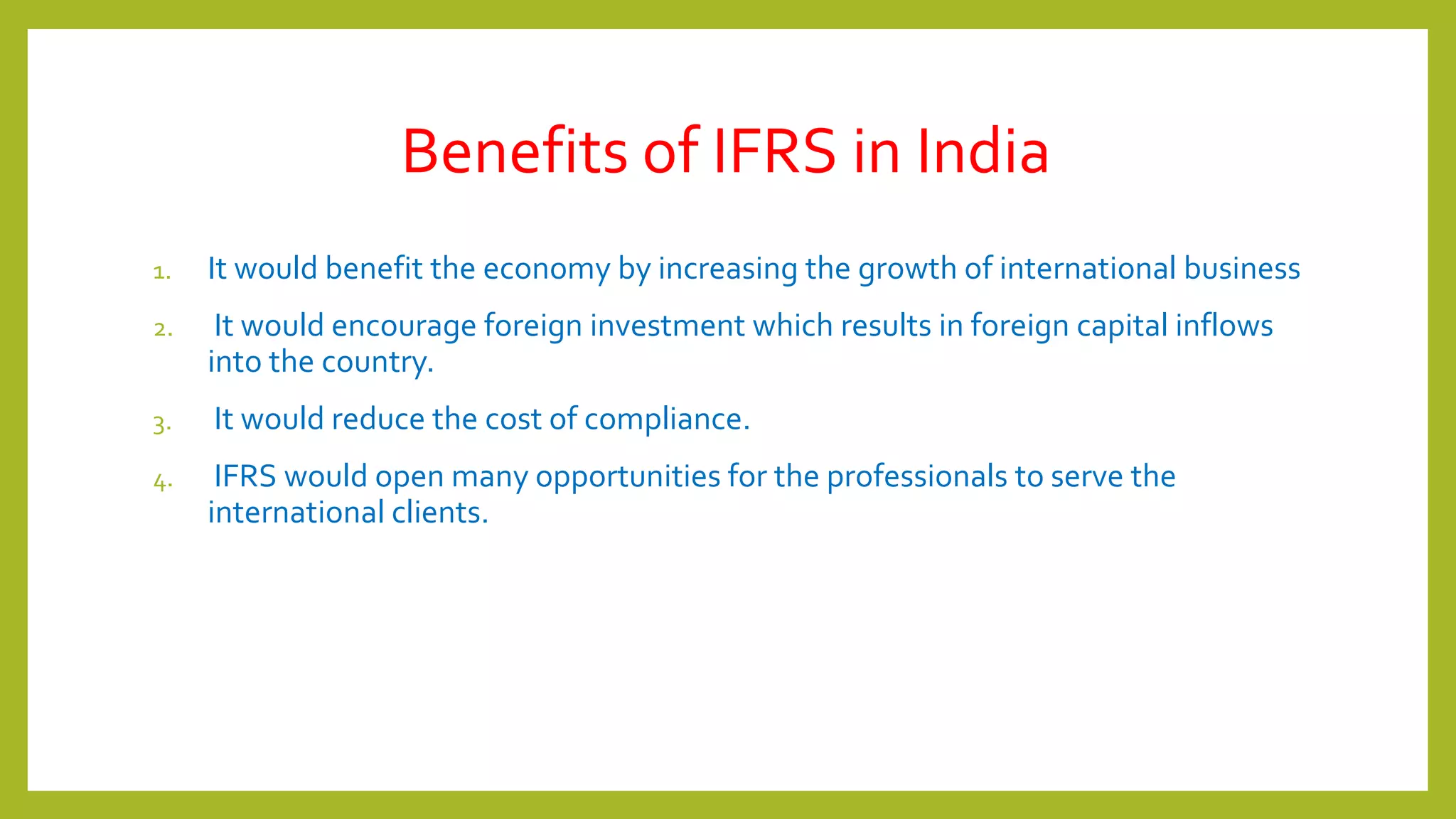 International financial reporting standards (ifrs) | PPTX