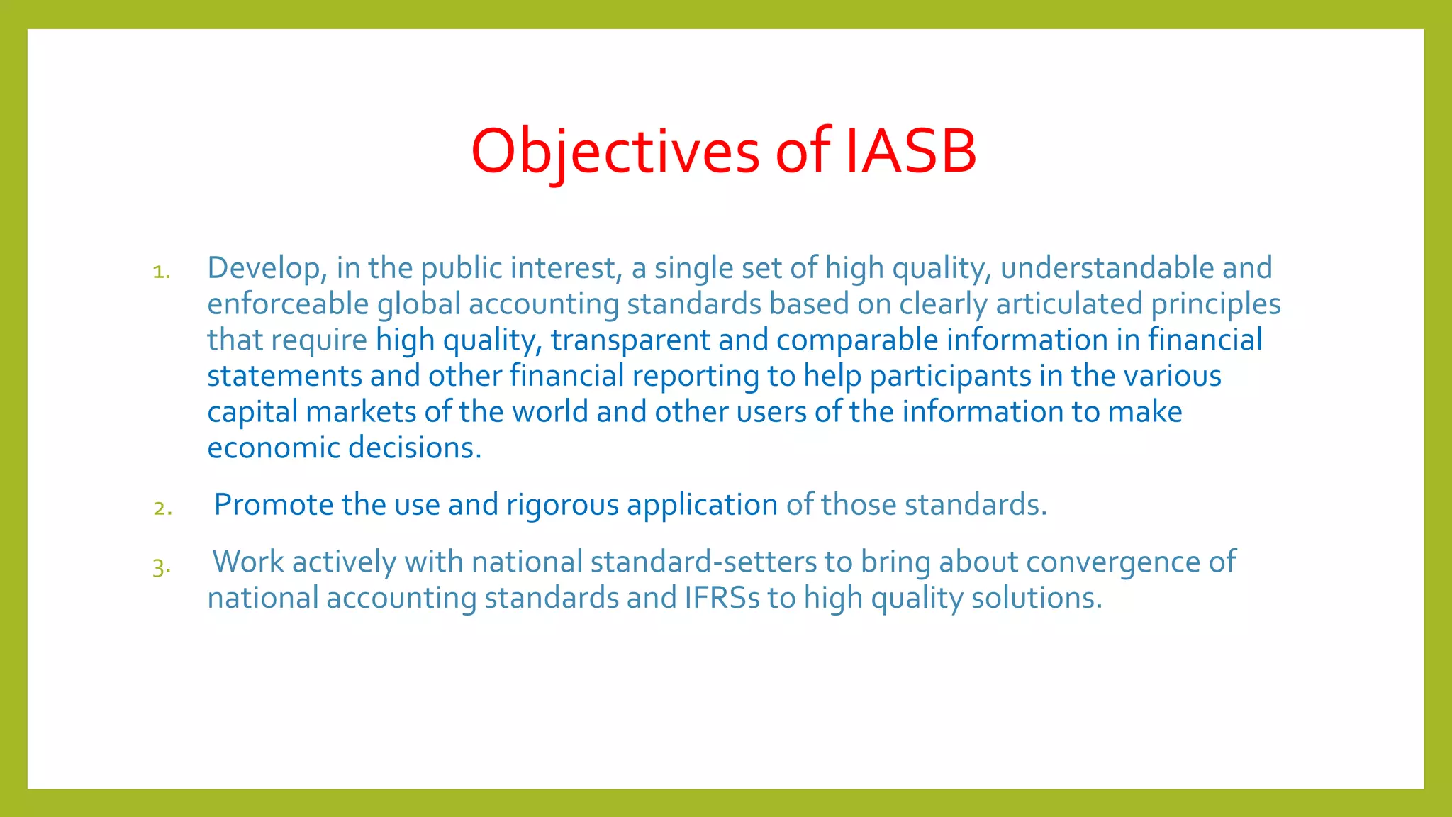 International financial reporting standards (ifrs) | PPTX