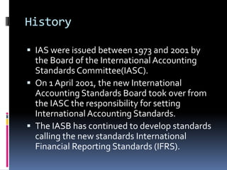 International financial reporting standards (ifrs)ppt | PPTX