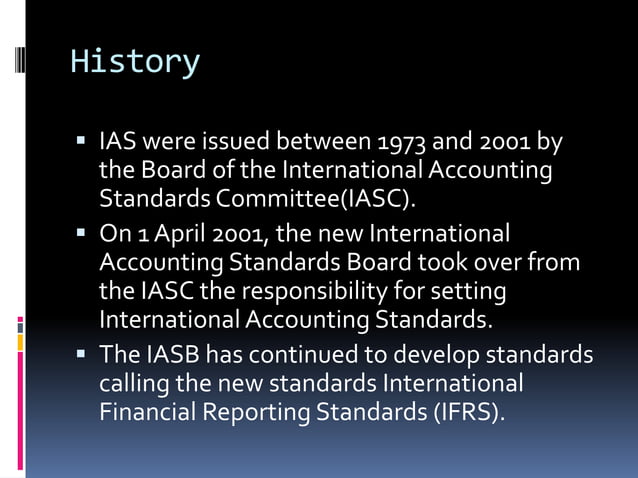 International financial reporting standards (ifrs)ppt | PPTX