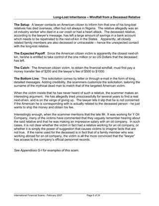 International Financial Scams Brochure | PDF