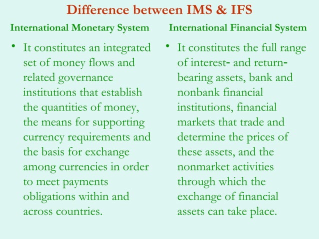 International financial system | PPT